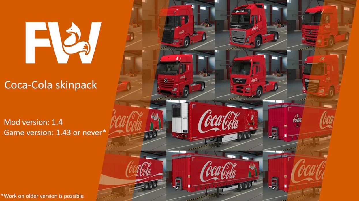 Coca-Cola Skinpack by Mr.Fox v1.4 - ETS 2 Skins - Euro Truck Simulator ...