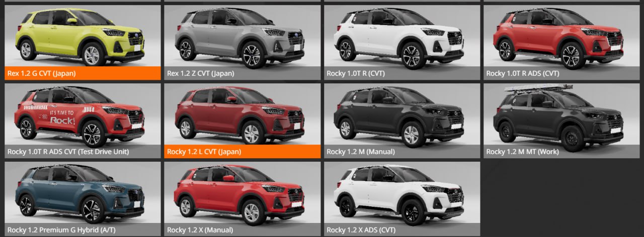 2021-2025 Daihatsu Rocky/Toyota Raize/Subaru Rex/Perodua Ativa A200 v1 ...