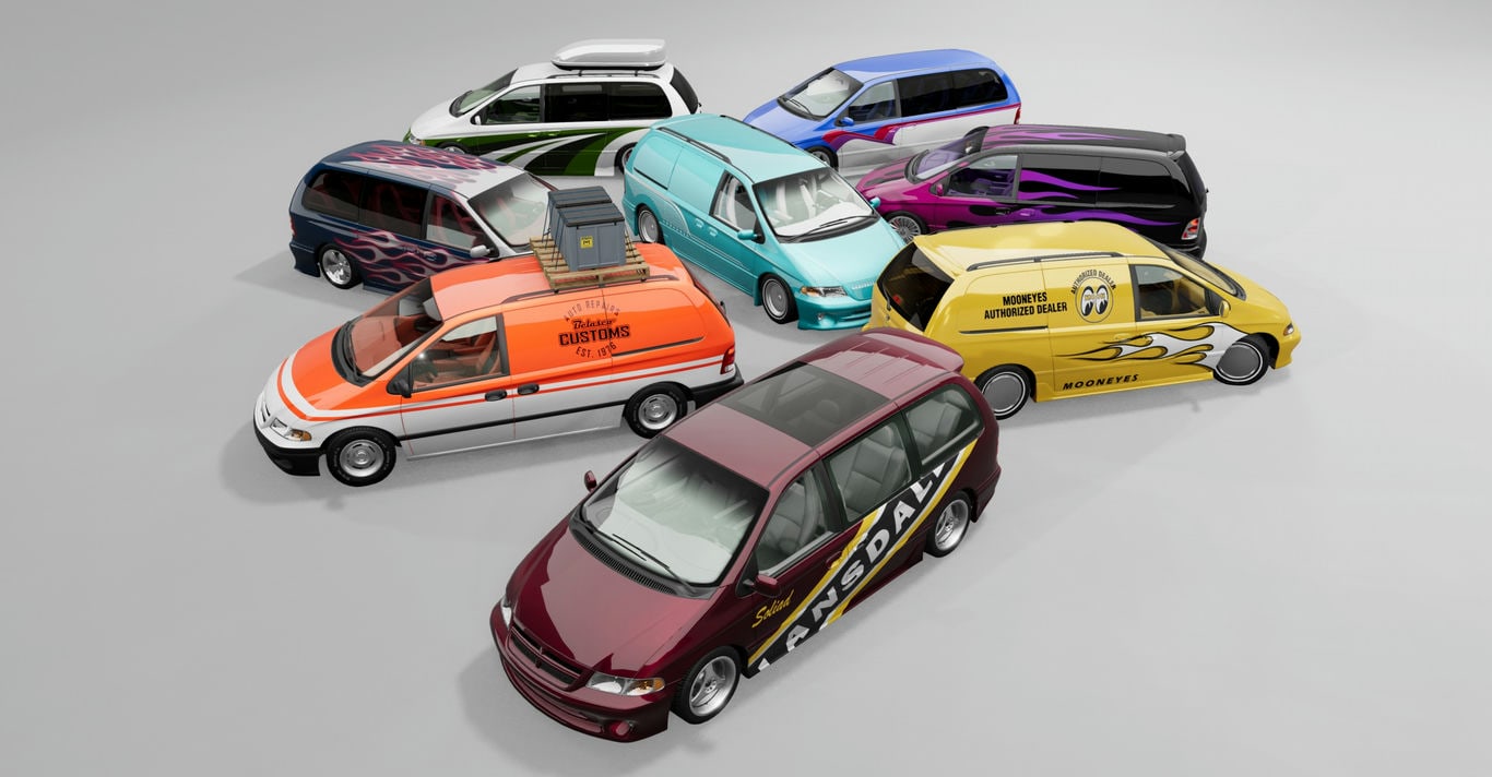 Vintage Custom Parts&Livery Pack v2.1 (0.36.x) - BeamNG.drive Others ...