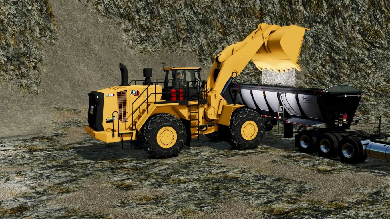 Caterpillar 988 Wheel Loader FS25 v1.4.0.0 (1.11.x) - FS 25 Forklifts ...