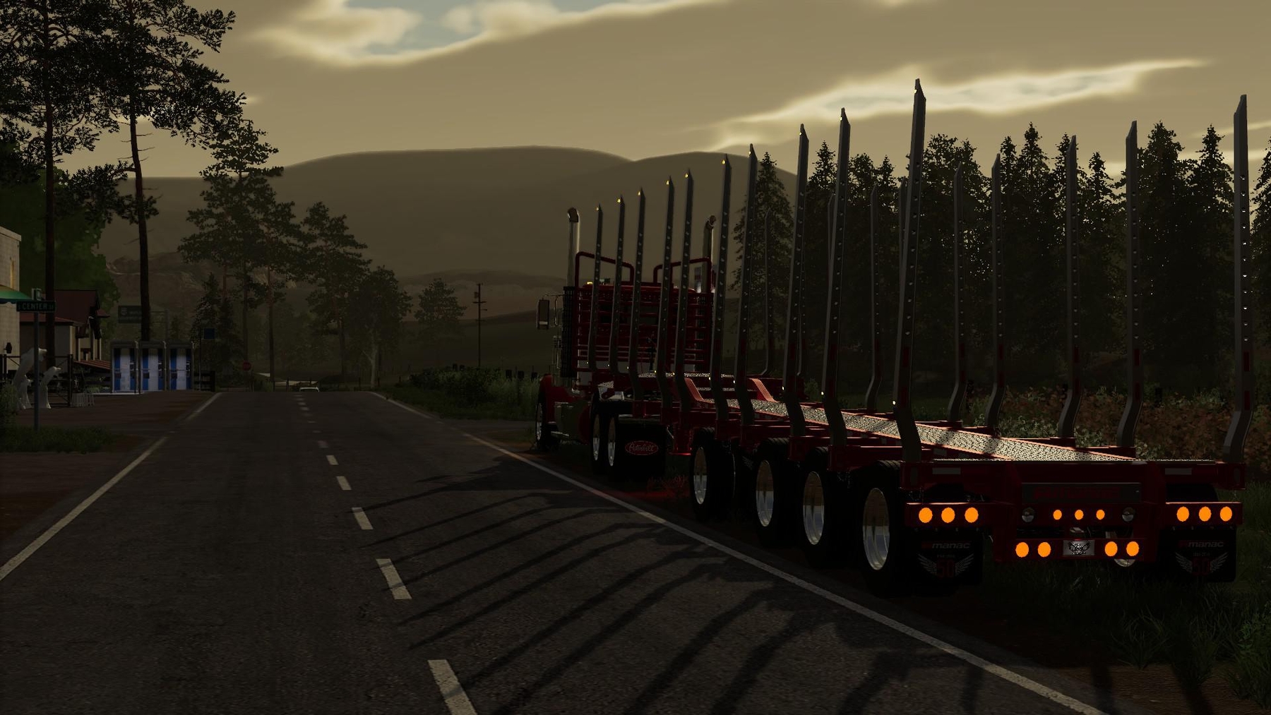 Manac Log Trailer v1.0 - FS 19 Forestry Equipment - Farming Simulator ...