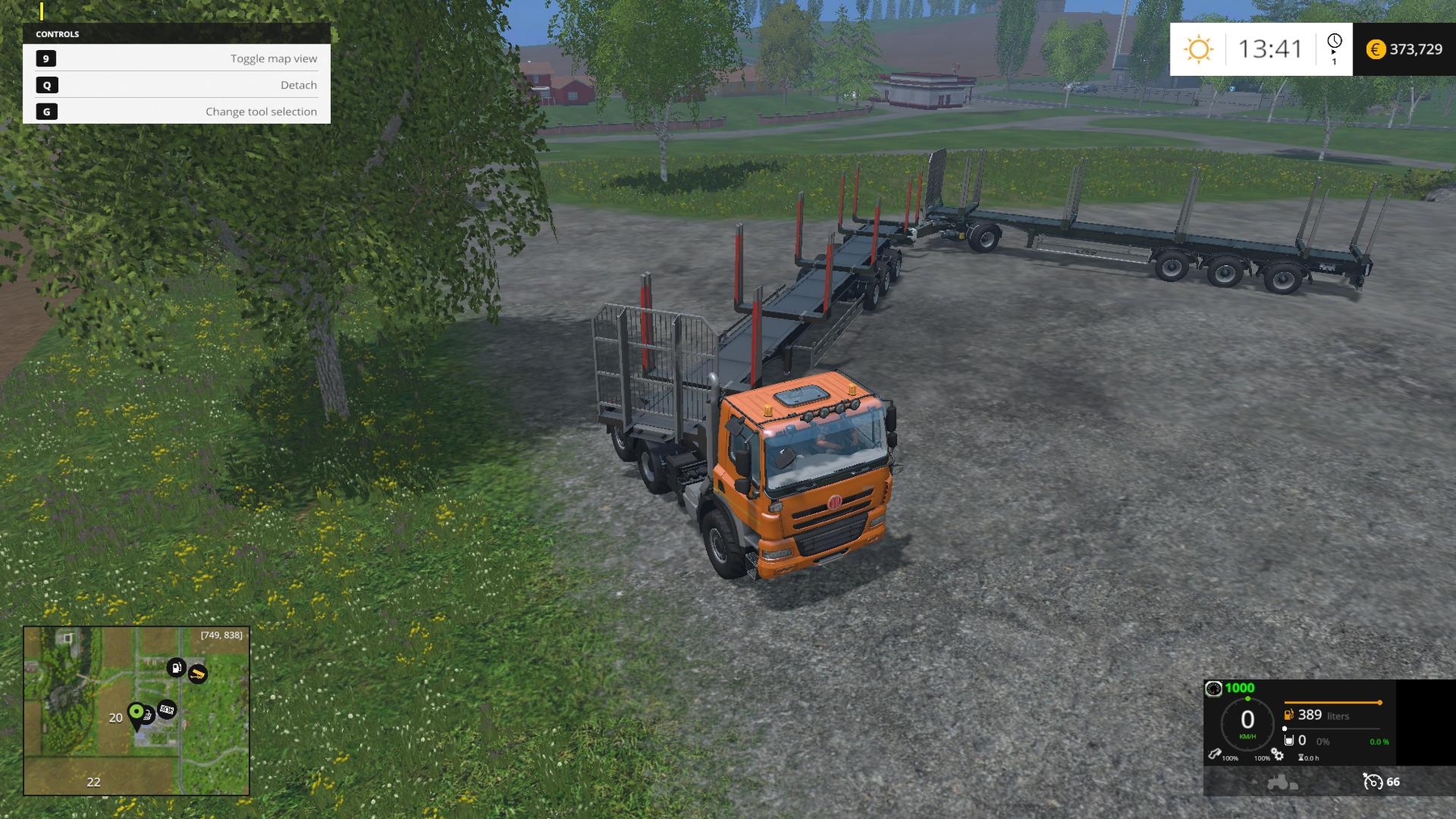 FLIEGL TIMBER RUNNER WIDE WITH AUTOLOAD V1.2 - FS 15 Forestry Equipment ...