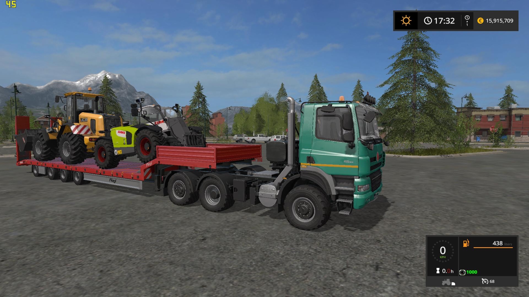 FLIEGL LOW LOADER OBJECTATTACHE V1.0 - FS 17 Trailers - Farming ...