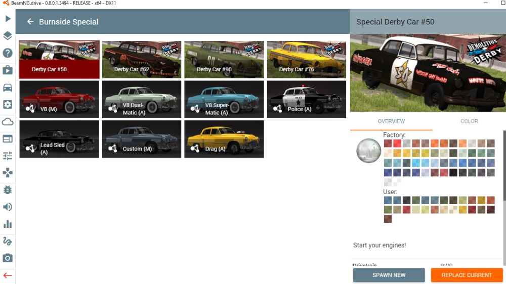 Burnside Demo Derby Skins 1.0 - BeamNG.drive Skins - BeamNG.drive ...