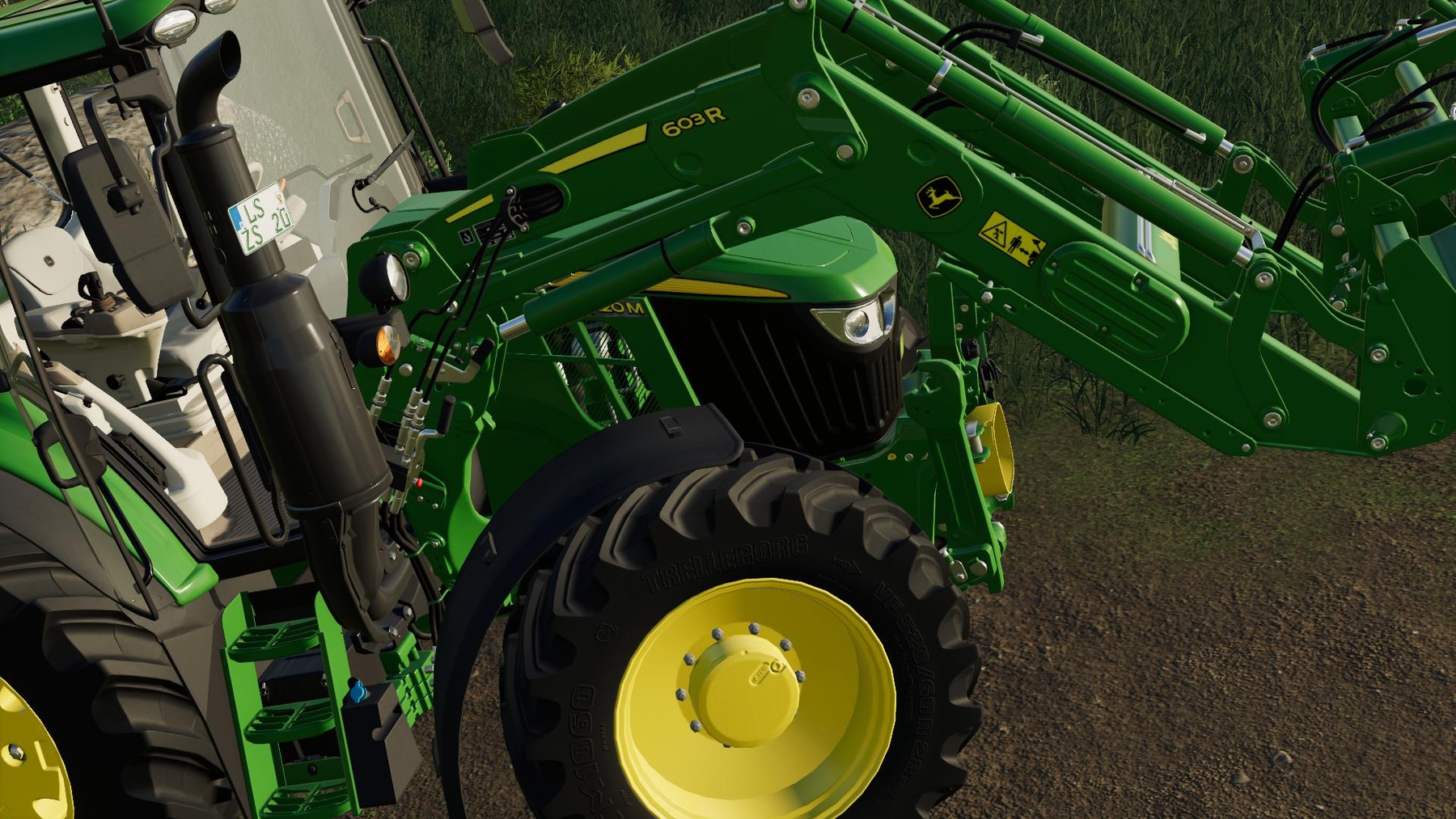 John Deere 6M Series with 603R front loader v1.0 - FS 19 Tractors ...