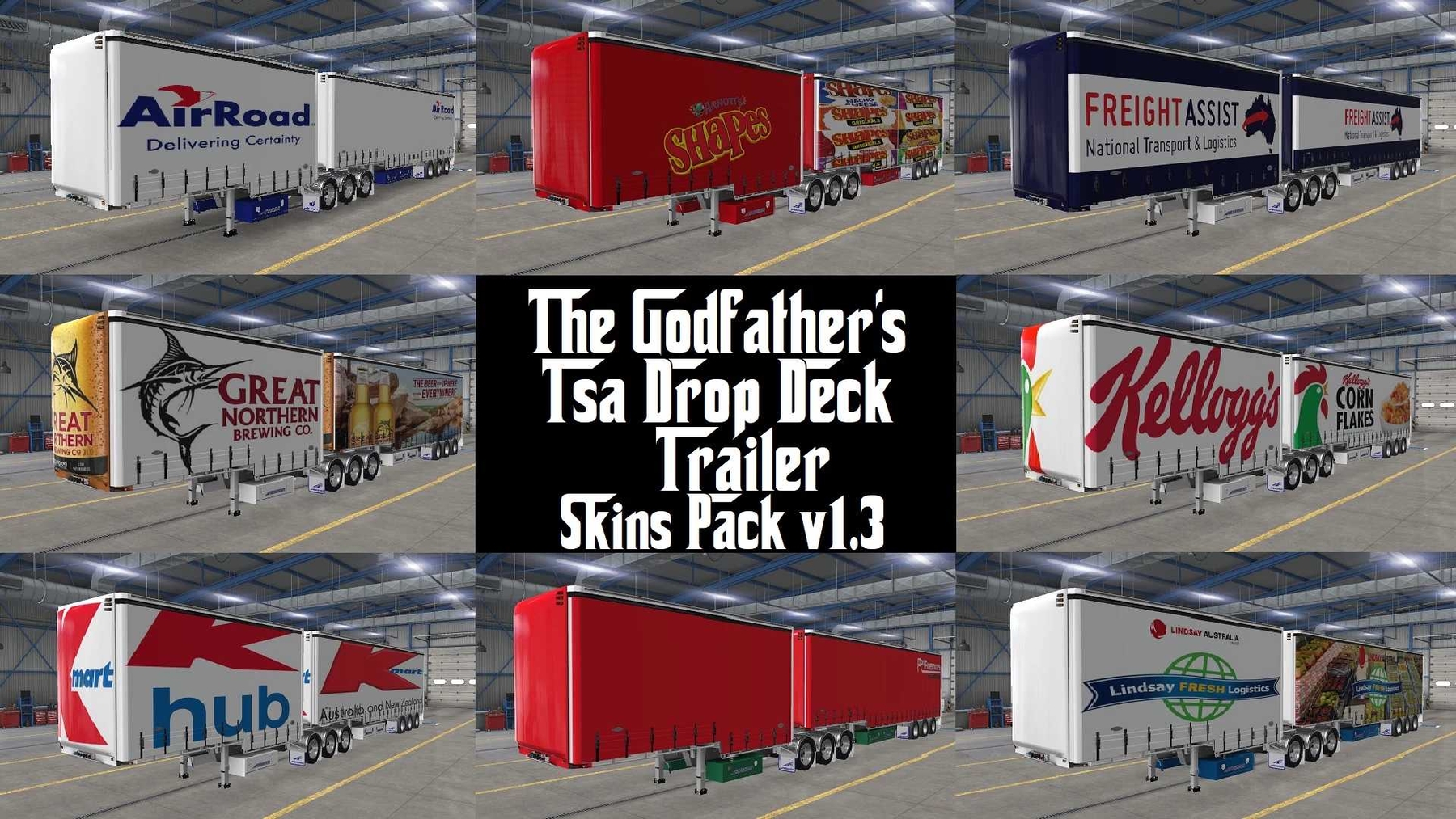 The Godfather’s TSA Drop Deck Trailer Skins Pack v1.3 - ATS Skins ...
