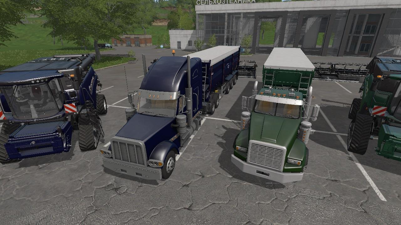 HARVESTERS, TRUCKS, TRAILERS, HEADERS PACK V4.0 - FS 17 Trucks ...