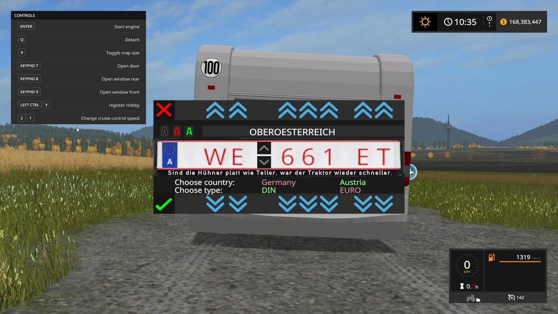 custom license plate number v2.0 - FS 17 Others Modifications - Farming ...