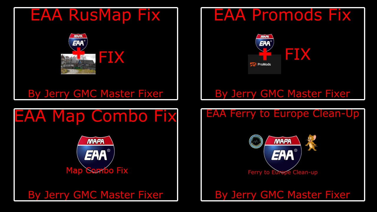 EAA MAP FIXES PACK - 1.45 - ETS 2 Maps - Euro Truck Simulator 2 - Mods ...