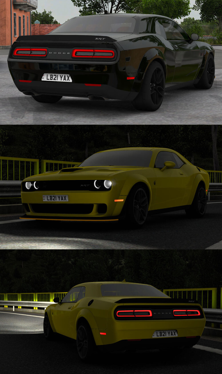 Dodge Challenger SRT Hellcat Widebody 2018 v1.2.1 - 1.46 - ETS 2 Cars ...