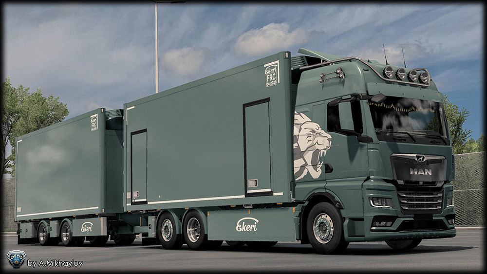 4K 8K MAN TGX 2020 RENT a MAN MULTICOLOR SkinPack v1.2 - ETS 2 Skins ...