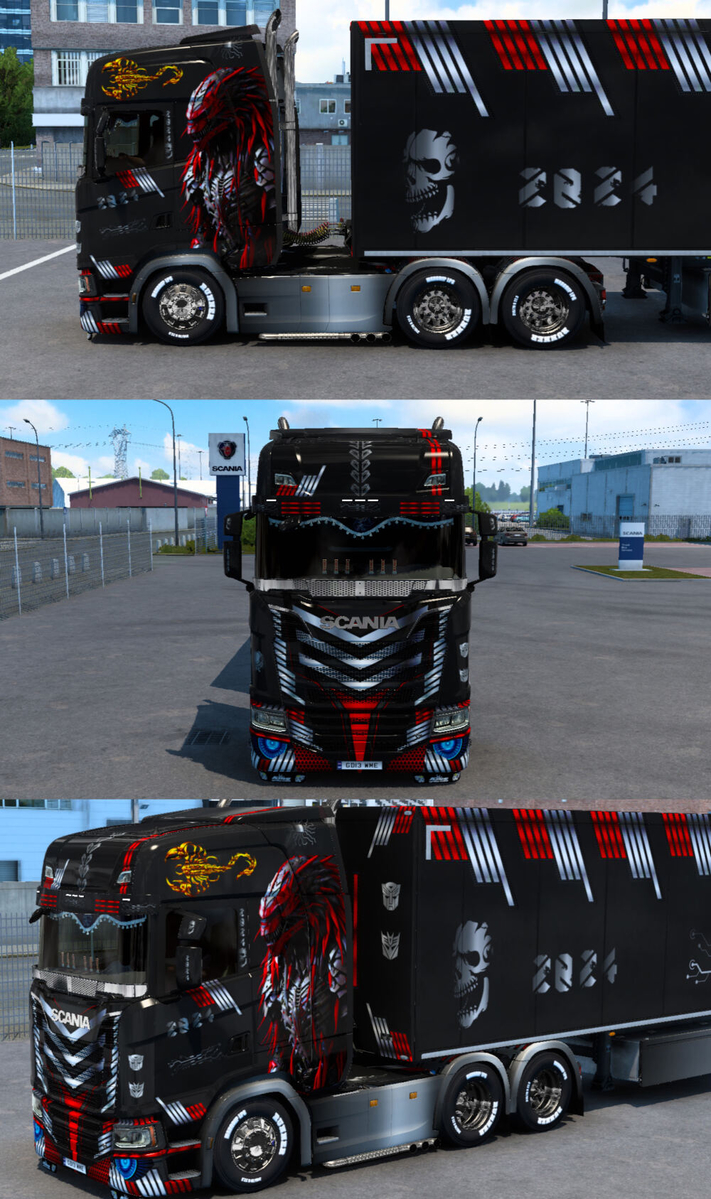 SCANIA TRANSFORMERS PROJECT PREDATOR 2024 SKIN - ETS 2 Skins - Euro ...